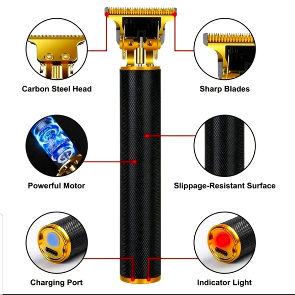 Grooming | Electric Mens Zero Gap Hair Clipper Usb Rechargeable Dragon ...